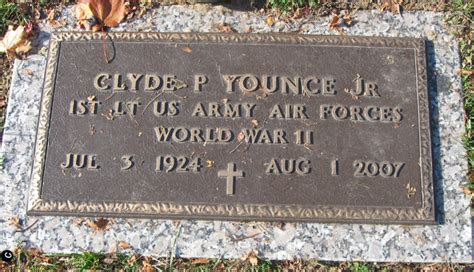 1lt Clyde Perry Younce Jr 1924 2007 Find A Grave Memorial