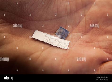 Acid Trips Blotting Paper Impregnated With The Drug Lsd Lsd Stock