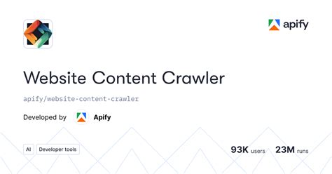 Website Content Crawler · Apify