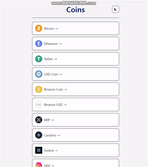 Github Heodokyungreact Coin List 코인 시세를 보여주는 React 프로젝트 입니다
