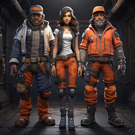 Premium Photo Scifi Characters Game Assets