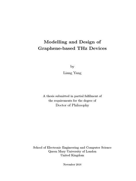 Modelling And Design Of Graphene Based Thz Devices Pdf Terahertz