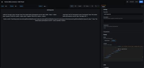 How To Add HTML Code In Grafana Grafana Grafana Labs Community Forums