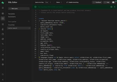 implementing vector search with openai next js and supabase