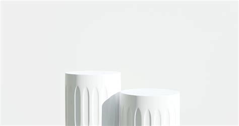 스탠드 프레젠테이션을 위한 최소한의 모형 추상적인 흰색 배경 개념과 흰색 돌 질감 기하학적 플랫폼은 화장품을 보여주고3d 흰색 배경에 연단을 표시합니다 무대 쇼케이스3d