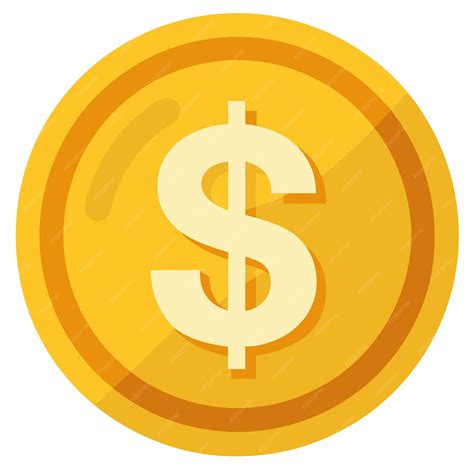 Dollar Gold Coin Icon Clipart Vector Art And Illustration Premium Ai