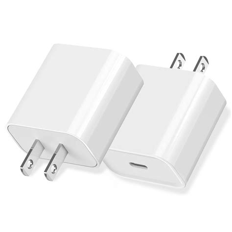 2 Pcs Charger 20w Fast Charging [apple Mfi Certified] Usb C Wall Charger Block For Iphone 14 Pro
