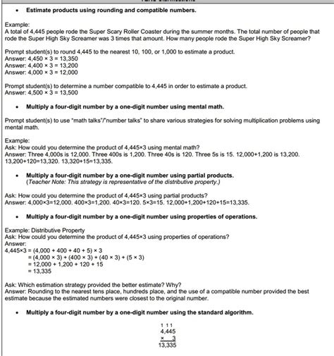 Math Objectives By Grade