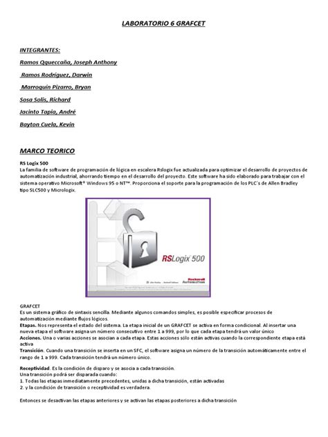 Marco Teorico Lab 6 Plc Cc Pdf Controlador Lógico Programable Lenguaje De Programación