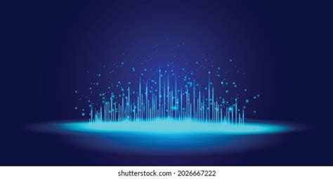 Technology Background Big Data Visualization Concept Stock Vector Royalty Free 2226345721