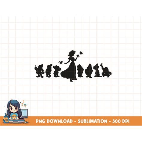 Disney Snow White And The Seven Dwarfs Silhouettes Png Subl Inspire