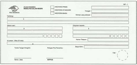 Contoh Wesel Pos 52 Koleksi Gambar