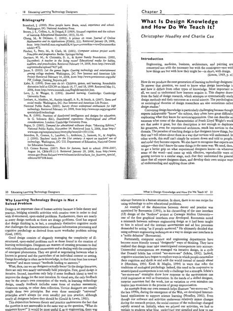 What Is Design Knowledge And How Do We T Pdf Design Educational