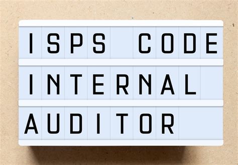 Remo019 Isps Code Internal Auditor