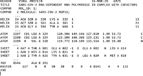 Extract From PDB File 6m71 Pdb Describing A Tetranucleosome Download Scientific Diagram