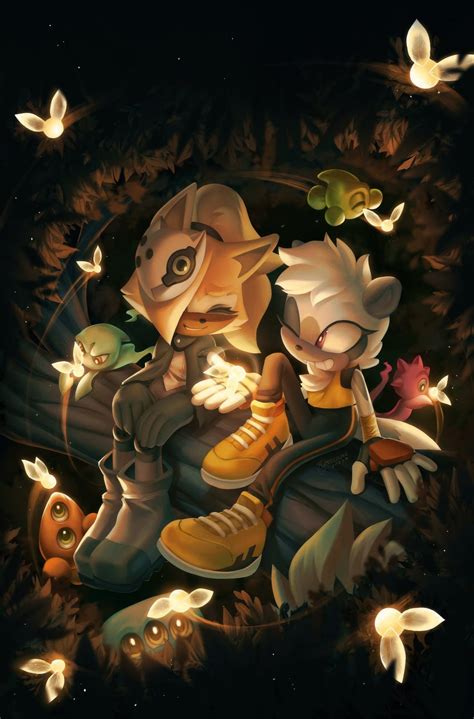 Whisper The Wolf And Tangle The Lemur Sonic And 1 More Drawn By