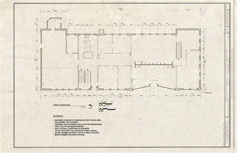 Historic Pictoric Blueprint First Floor Plan Montana Dakota Utilit