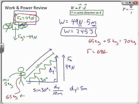 Work Physics Examples