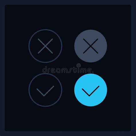 Accept And Decline Ui Elements Kit Stock Vector Illustration Of Mode