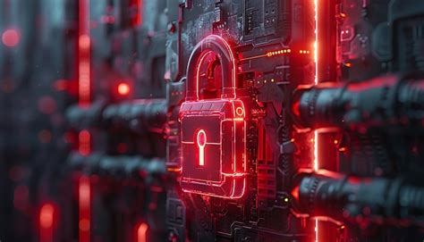 Premium Photo Cyber Hacking Security Padlock Symbol