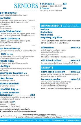 Menus For Seniors