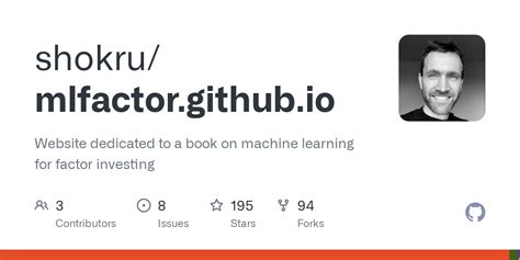 Github Shokru Mlfactor Github Io Website Dedicated To A Book On Machine Learning For Factor