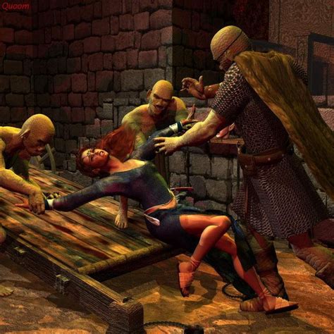 Beautiful Woman In Horrible Pain Stretched On The Bondage Rack Porn