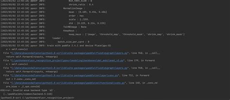 启动模型训练报错 Issue PaddlePaddle PaddleOCR GitHub