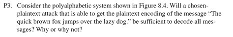 P3 ﻿consider The Polyalphabetic System Shown In