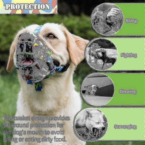 Dog Muzzle Silicone Basket Muzzle For Small Medium Large Dogs Soft