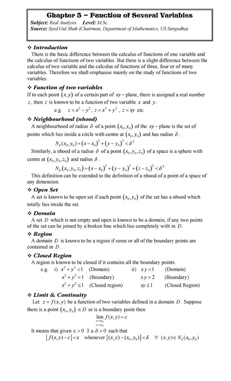 Chap 05 Real Analysis V Introduction There Is The Basic Difference