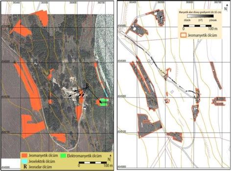 Areas Measured With Geomagnetic Method In The South Section Of The