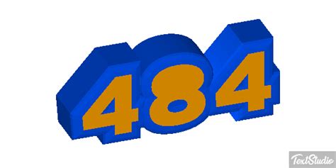 484 Number Animated  Logo Designs