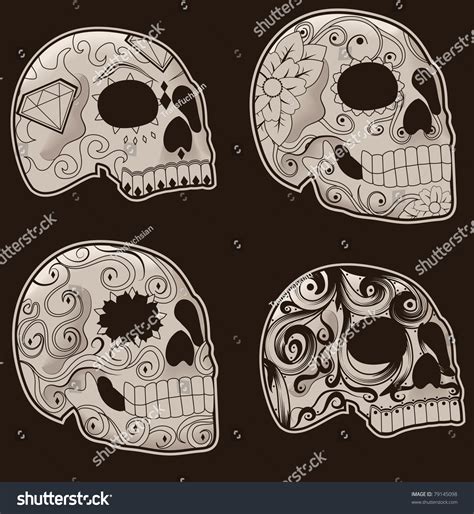 Dia De Los Muertos Sugar Skull Traditional
