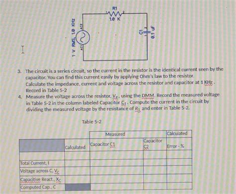 Solved The Circuit Is A Series Circuit So The Current In Chegg