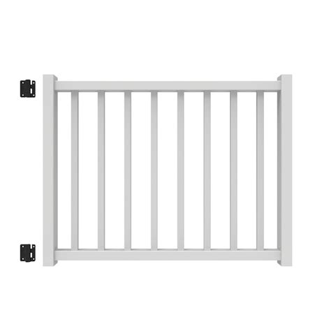 Freedom Camden 48 In L X 36 In H White Composite Deck Railing Gate In