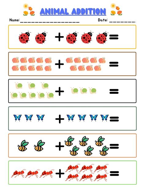 Preschool Math Beginning Math Counting Learning To Add Preschool