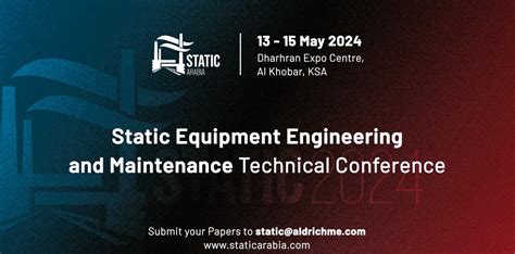 Static Arabia On Linkedin Call For Papers Static Equipment