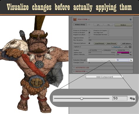 Poly Few Mesh Simplifier And Auto Lod Generator