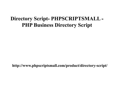 Directory Script PHPSCRIPTSMALL PHP Business Directory Script By Phpscriptsmall Issuu