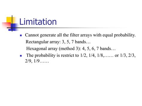 Ppt Generation Of Multispectral Filter Array Powerpoint Presentation