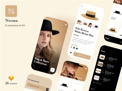 neona e commerce fashion app ui kit creative market