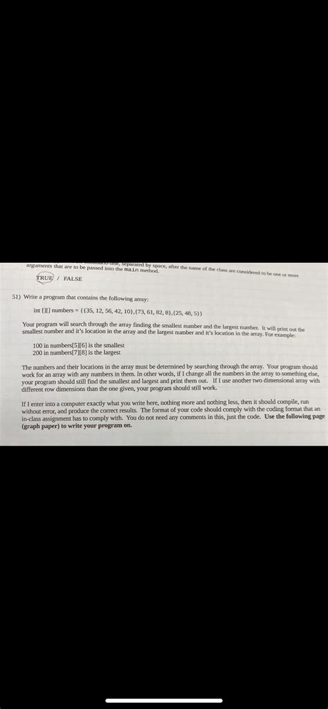 Solved Arguments That Are To Be Passed Into The Main Method Chegg