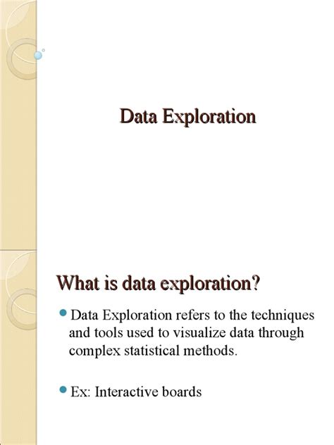 data exploration pdf