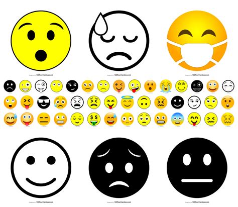 Unleash Your Emotions A Versatile Collection Of Emoji Faces Vector
