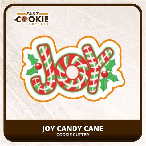 Joy Candy Cane Fast Cookie Cutters