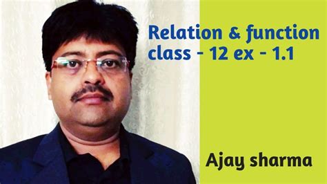Relation And Function Class 12 Youtube