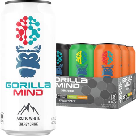Gorilla Mind Energy Drink Unmatched Energy · Amplified Focus N Acetyl L Tyrosine
