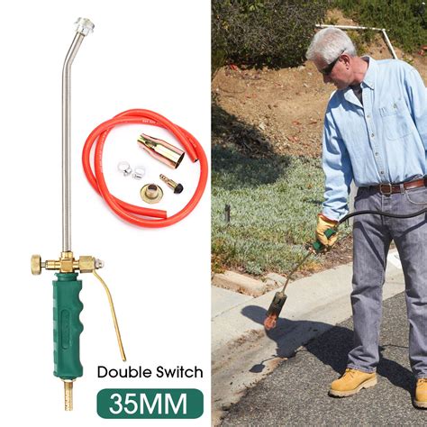 Flame Gun Kit Burners Fire Maker Hose Propane Weed Burner Torch Sprayi