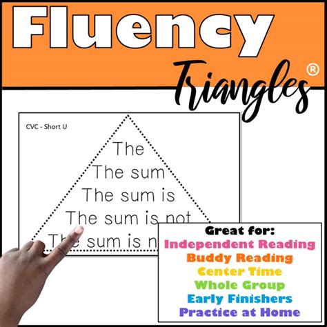 Repeated Reading Fluency Passages Fluency Triangles® For Short U Cvc